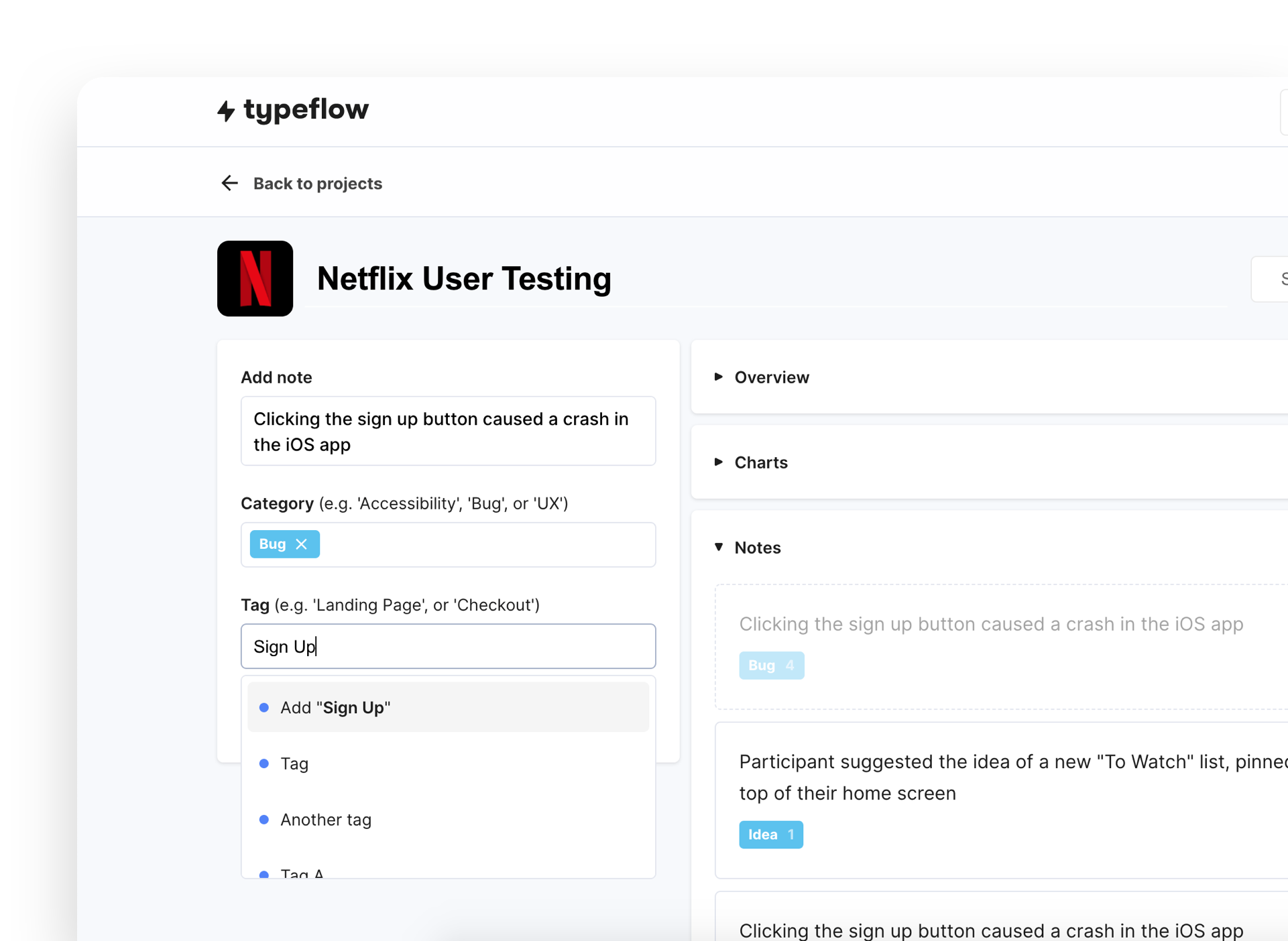 Typeflow | Capture & organise your user feedback